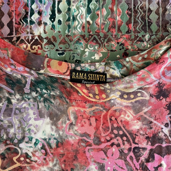 Rama Shinta | Tops | Vintage Batik Hippie Chic Top Fringed Indonesian ...